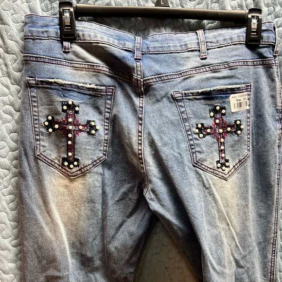 Flamingo | Jeans | Ripped Embroidery Bootcut Jeans | Poshmark
